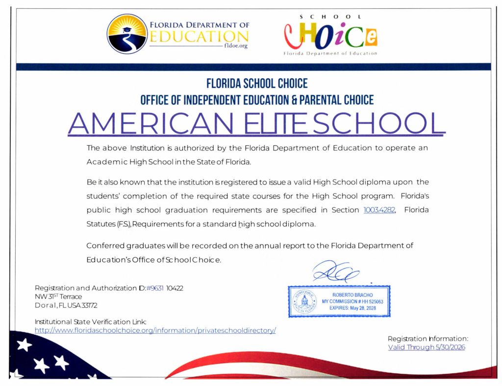 Licencia – American Elite School